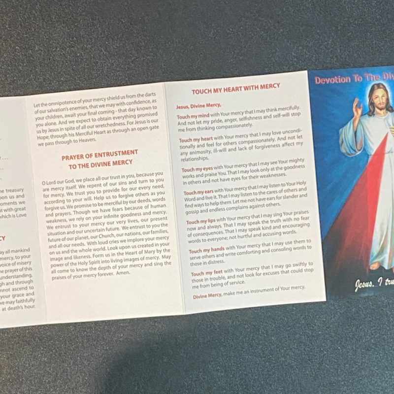 NETT - PRAYER CARD (KCBC) - Devotion To The Divine Mercy Chaplet ...
