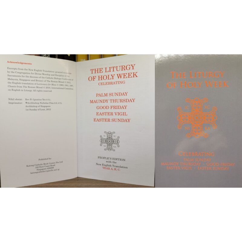 NETT - The Liturgy of Holy Week (Rev. Fr. Ignatius Yeo STL) (J1 ...